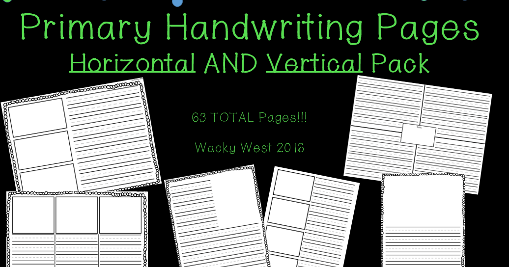 Wacky West - Teacher Blog: Primary Handwriting Pack