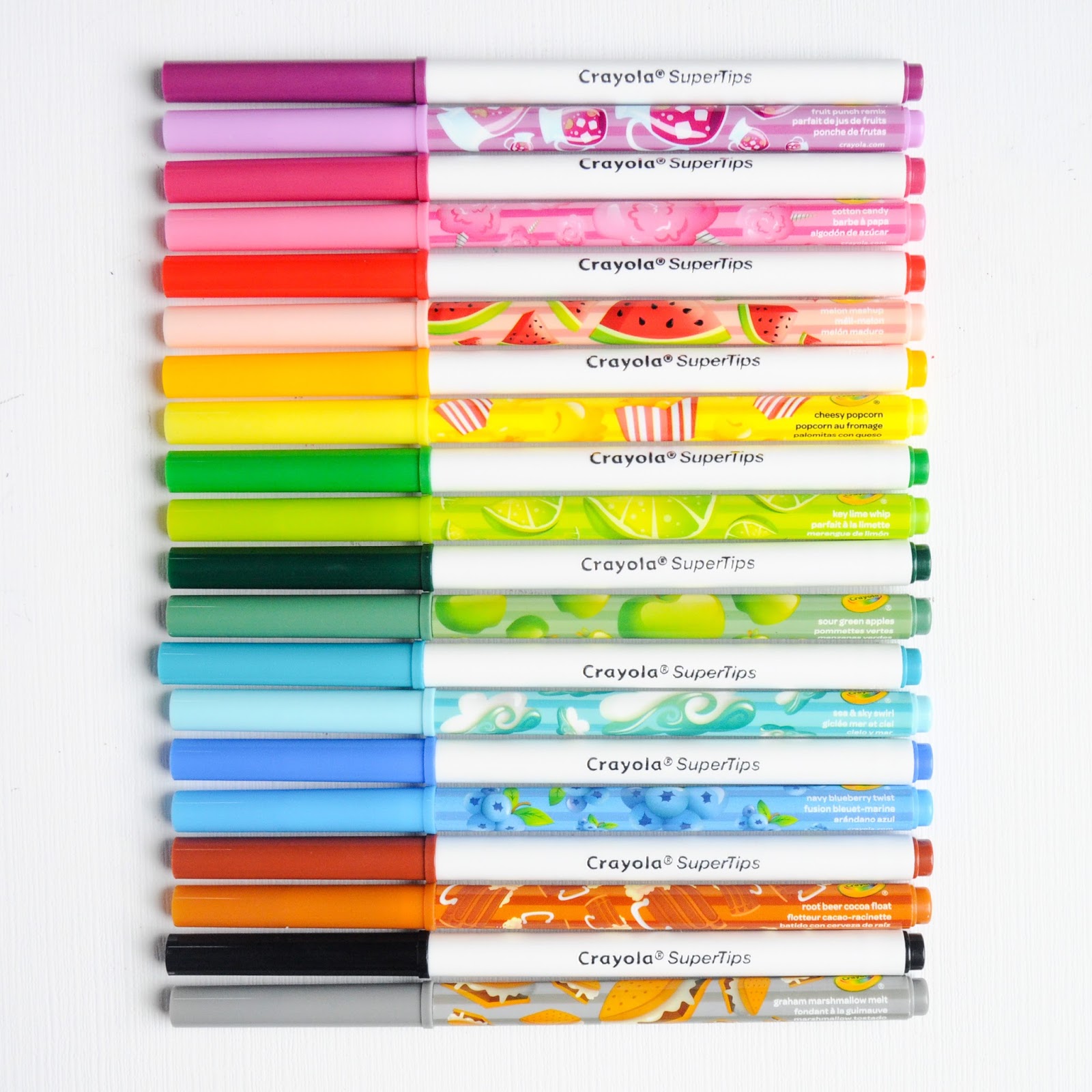 20 Count Crayola Dynamic Duos Super Tips Markers: What's Inside the Box ...