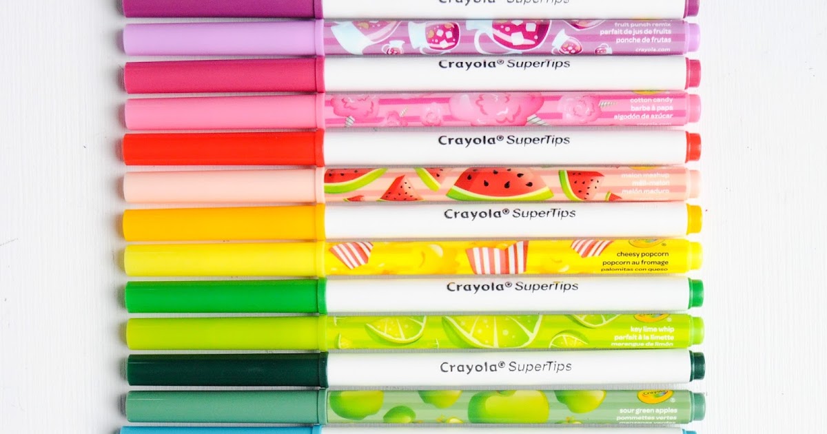 20 Count Crayola Dynamic Duos Super Tips Markers: What's Inside the Box ...