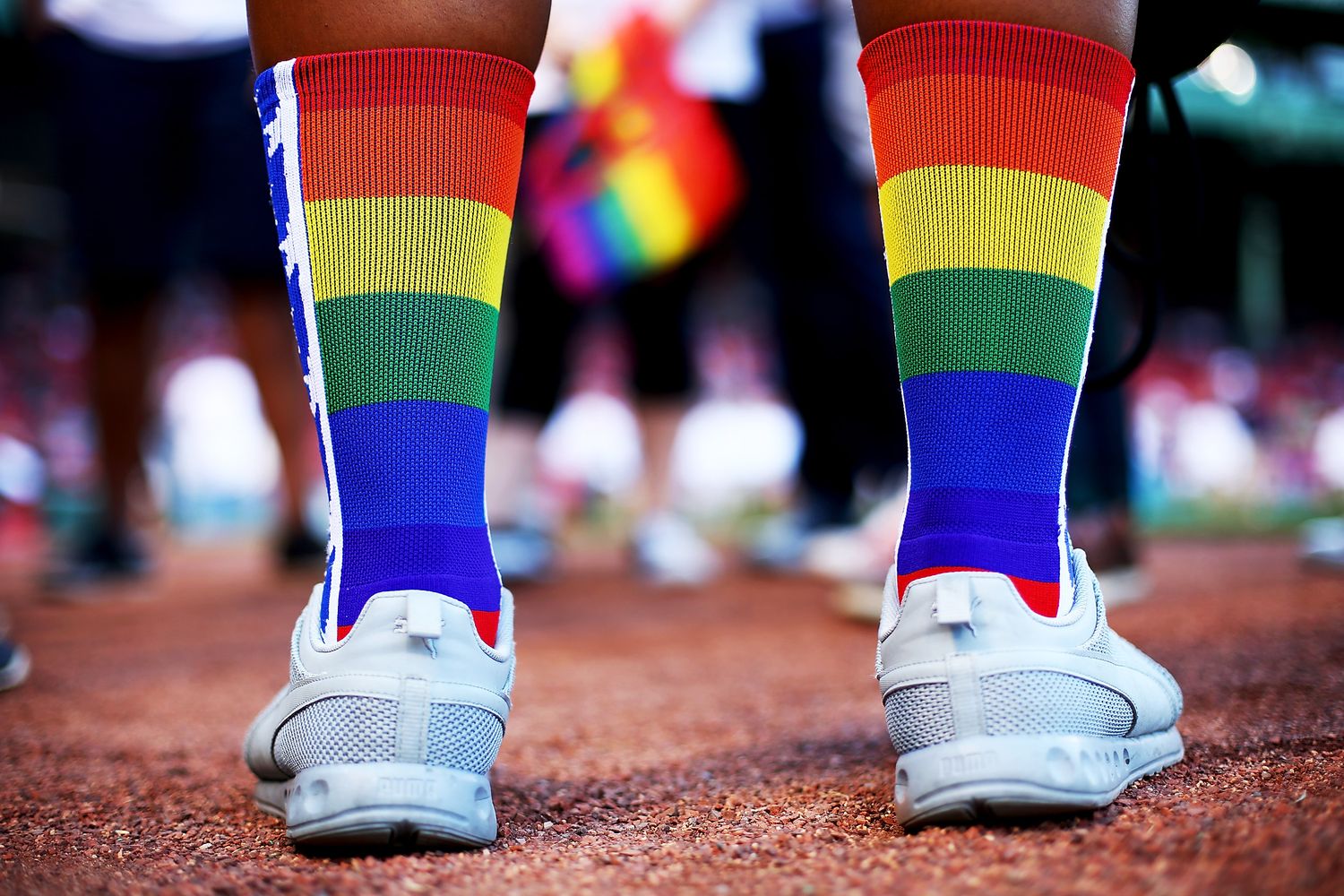 Welcome to my world.... : Boston Red Sox Paint Pitcher’s Mound Rainbow ...