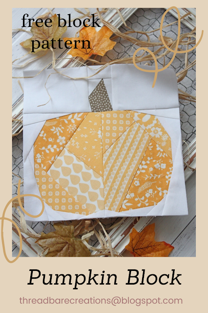 {Free Block Pattern} Pumpkin Block - 3 Sizes (6', 8" & 10 ...