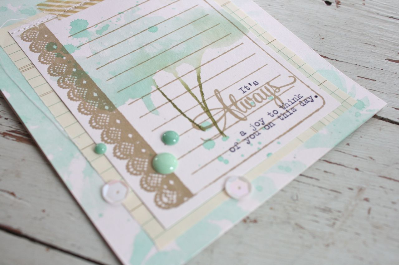 Mish Mash: Floral cards using Hero Arts Daubers...