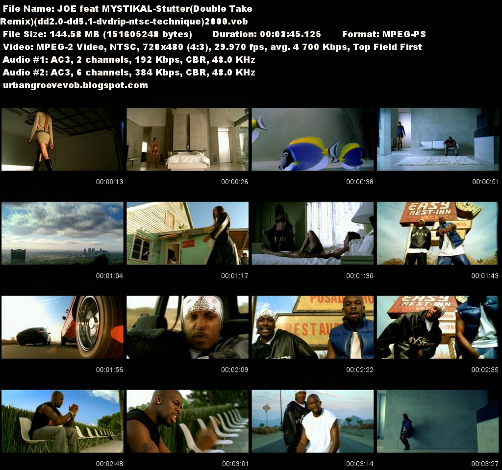 Urban Groove Vob Collection: Joe feat mystikal - Stutter(Double Take ...