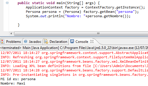 Mi granito de java: Spring Core