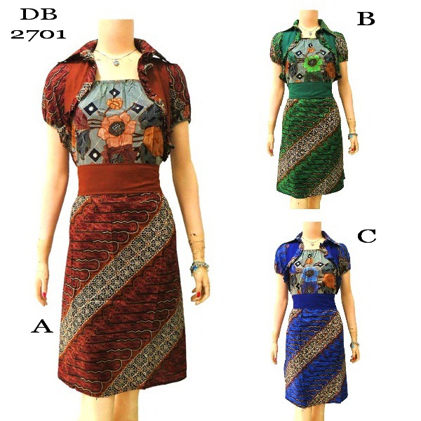 Dress Batik DBT-2701 | Butik Batik Solo