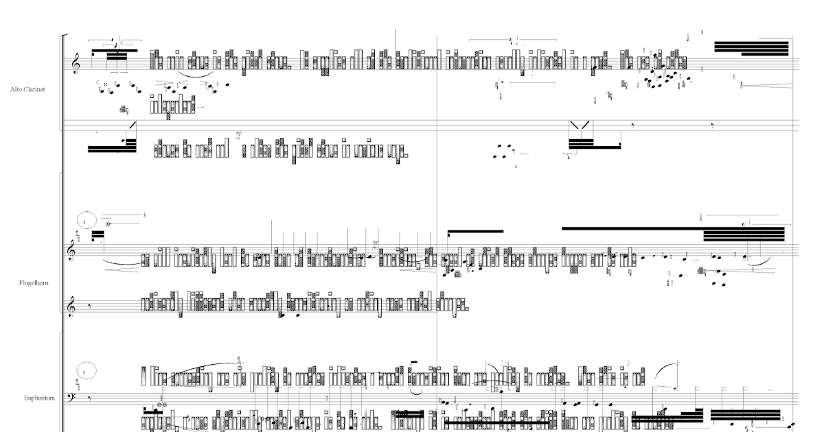 "Sound Morphology" (Bil Smith Composer): Excerpt from Extent Notational ...