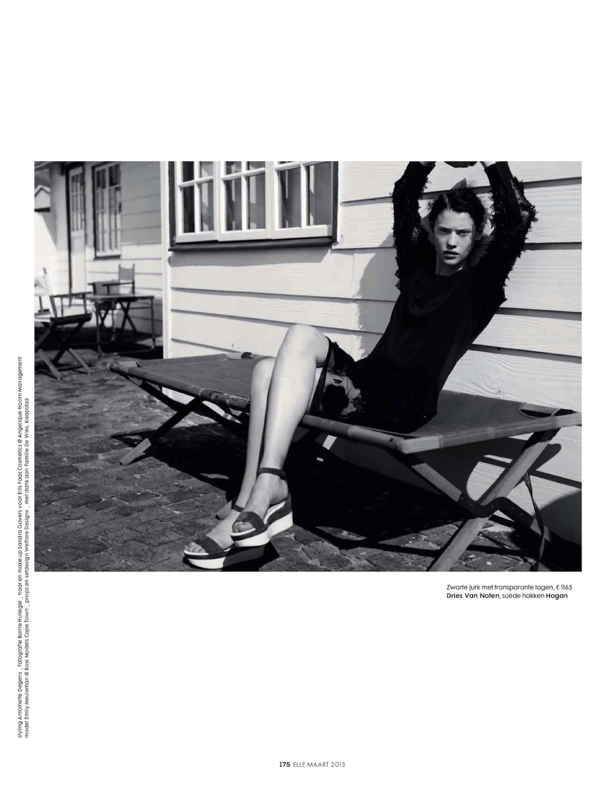 shore thing: emily meuleman by barrie hullegie for elle netherlands ...