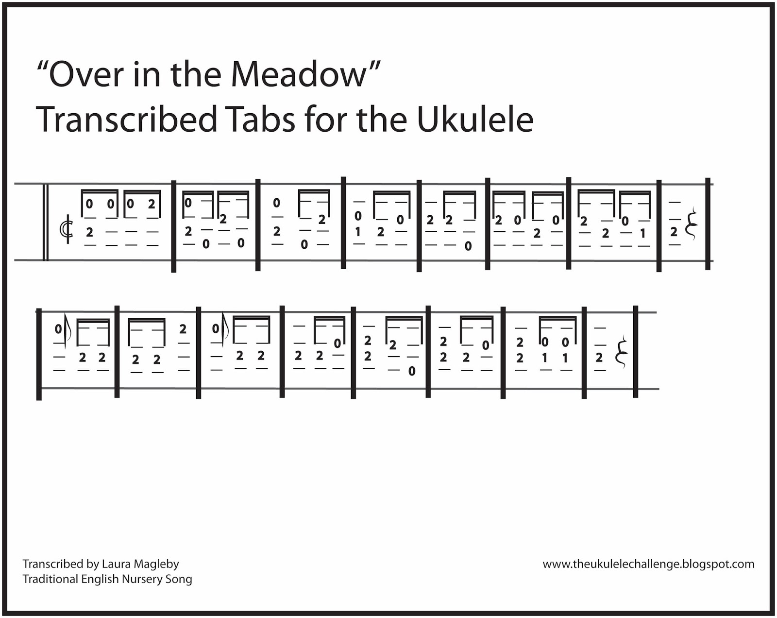 The Ukulele Challenge: Over in the Meadow