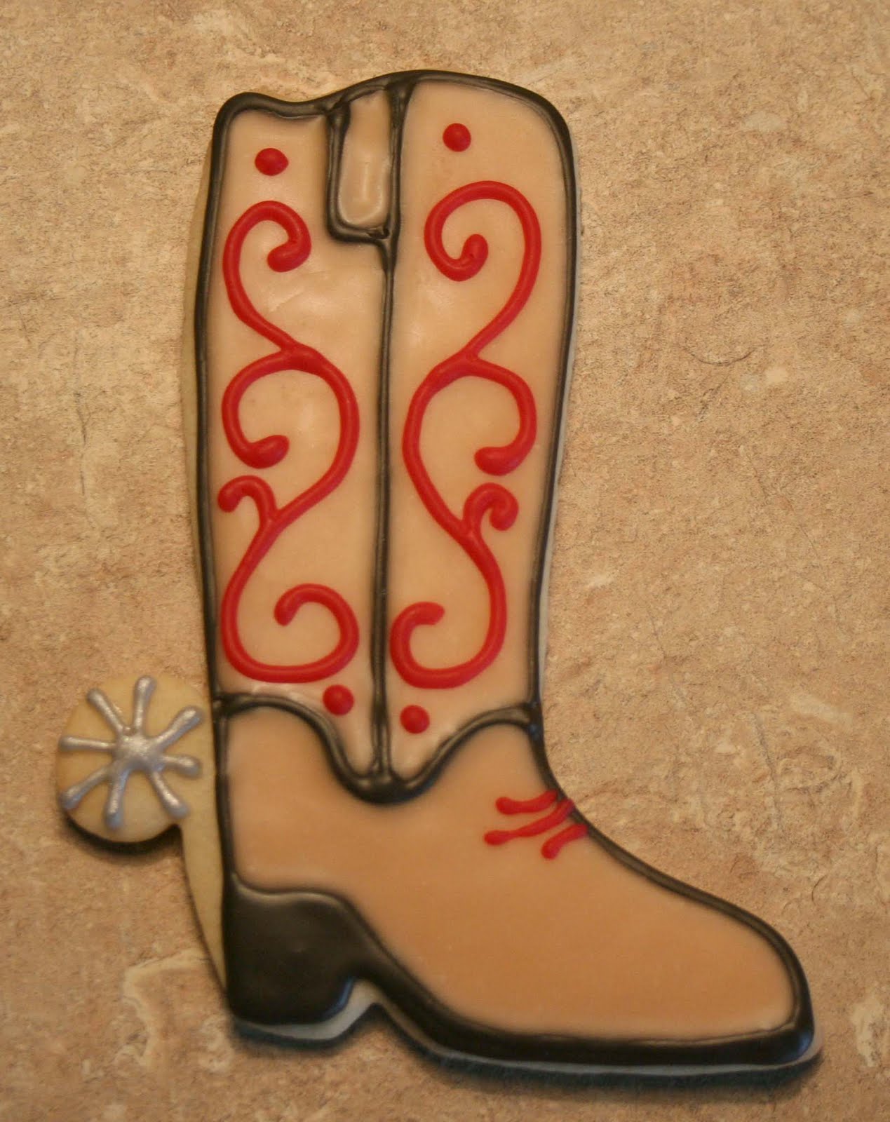 Creative Splatter: Cowboy Boot Cookies