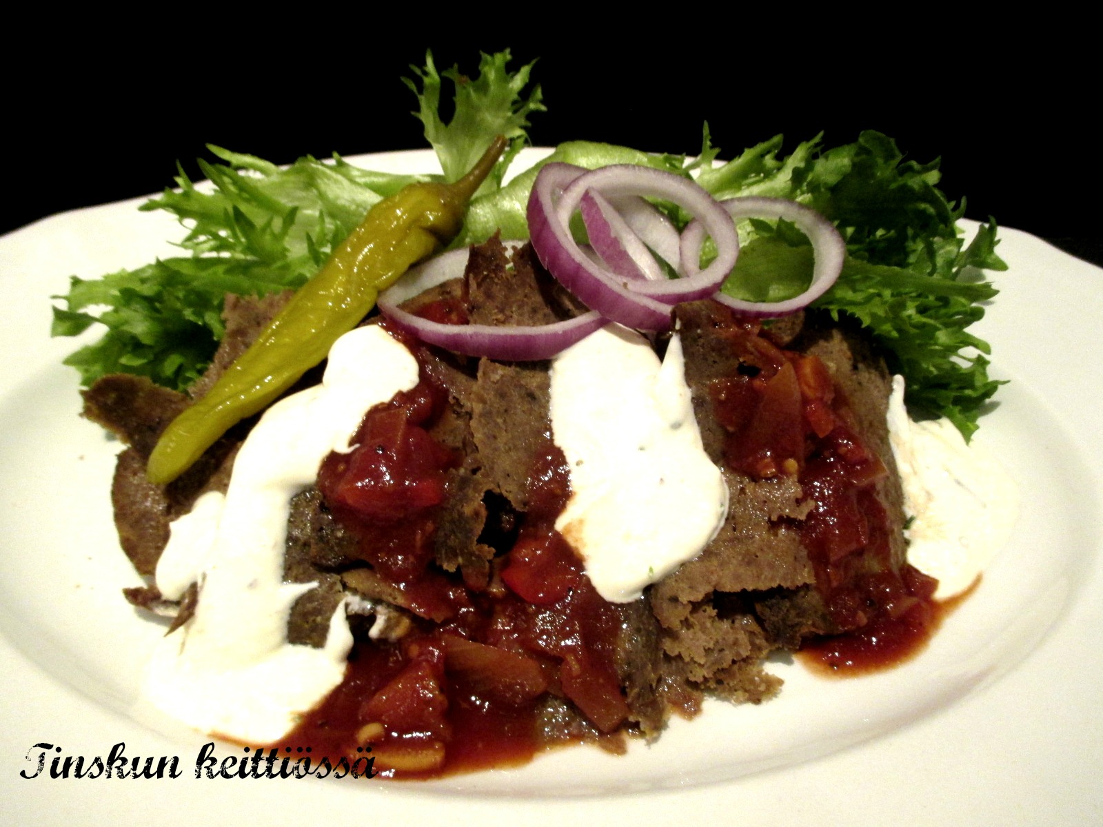 Itse tehty kebab kaikkine lisukkeineen on vaan niin must juttu ...