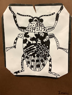 Art with Mrs Baker: Zentangle Bugs - Grade 1