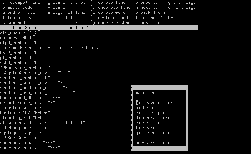 Go TwinCAT: Install TC/BSD Beta