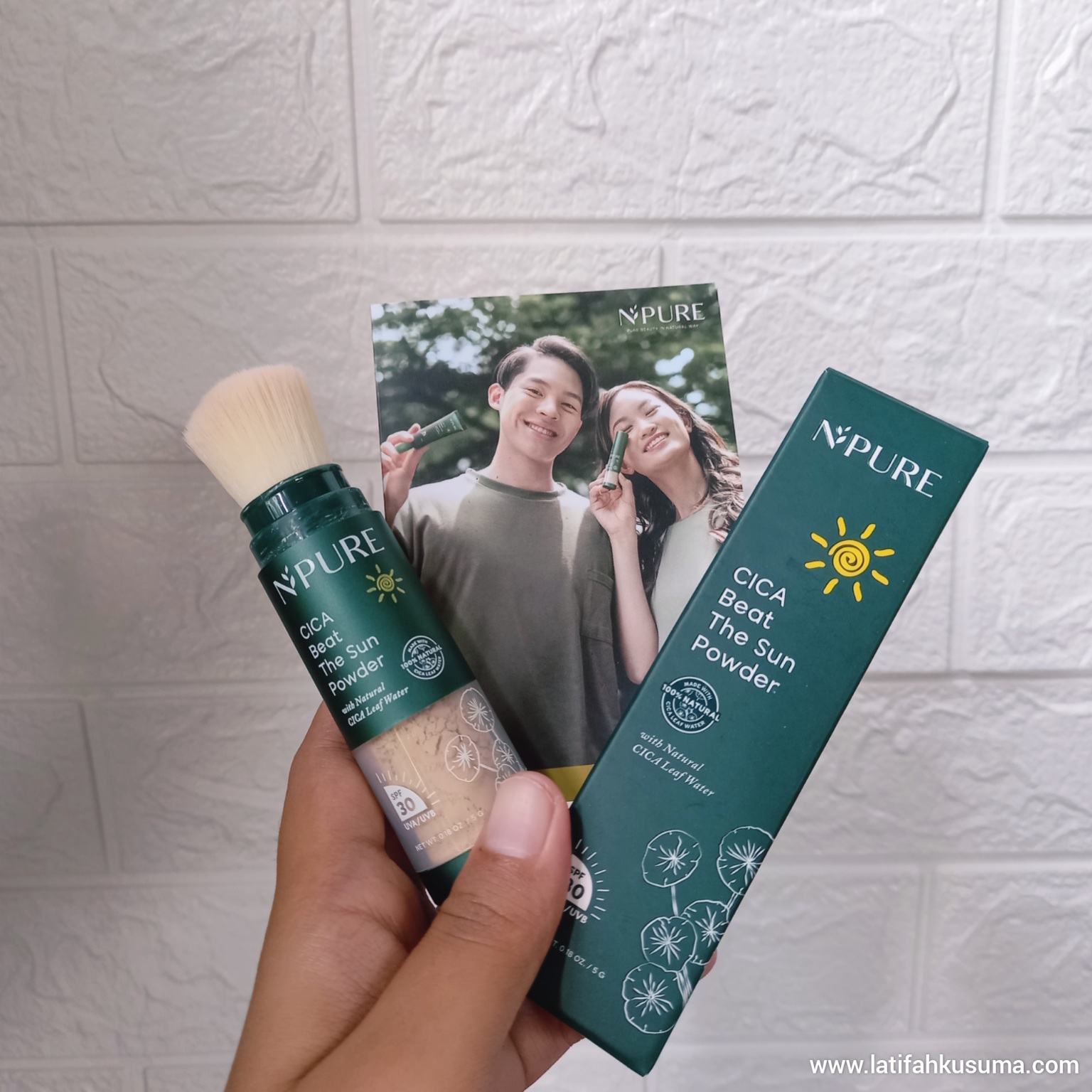 N’PURE CICA Beat The Sun Powder, Sunscreen Powder Lokal Pertama