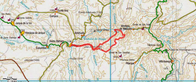 Mapas y fotos de la marcha de Aliaga