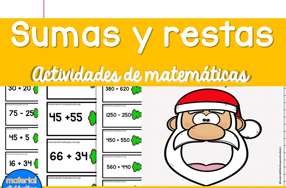 Alimenta a Santa con Sumas y Restas | Juegos - Material Didactico para ...
