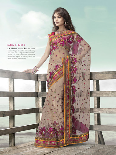 New Stylish Indian Transparent Sarees Collection | Indian Boutiques