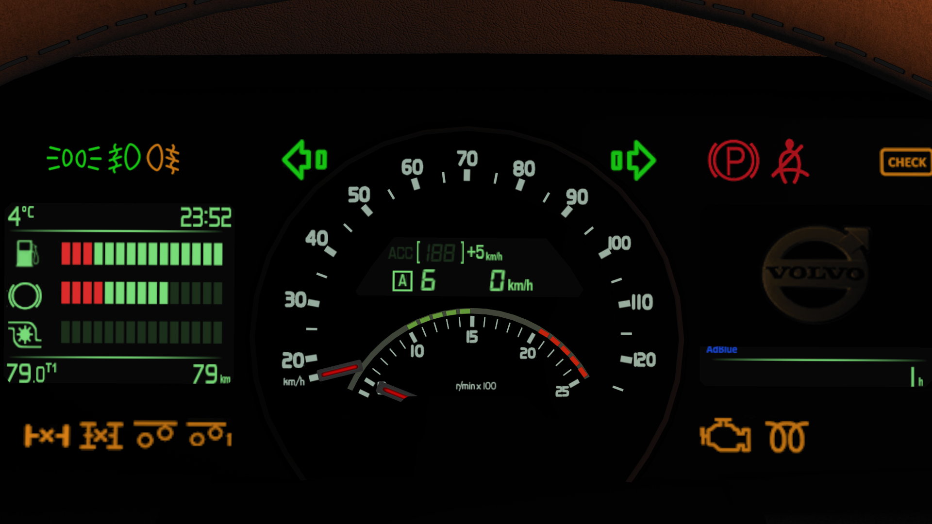 Volvo FH 2012 realistic dashboard - Euro Truck Simulator 2 Mod World