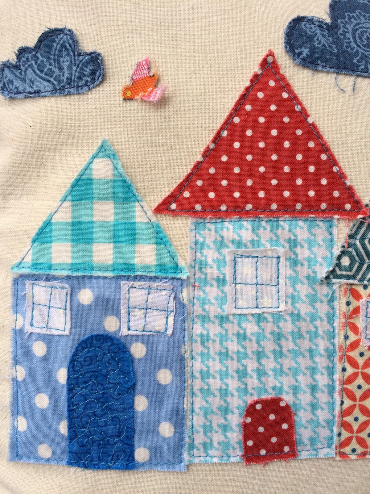 Applique Houses and some Sketchbook Club inspiration! | Butterfly Bright