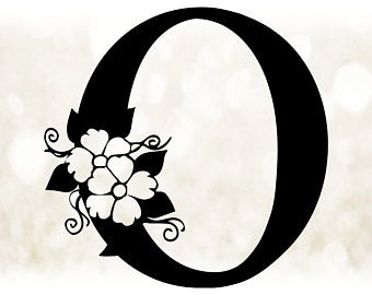 Fancy Letter O Designs - Birthday Letter