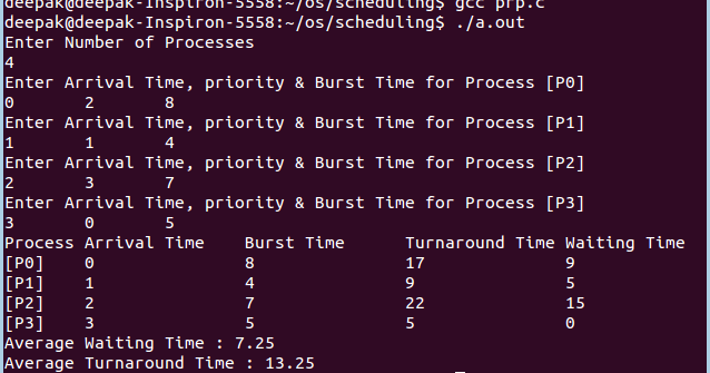 Lab programs for CSE Students: C program for preemptive priority CPU ...