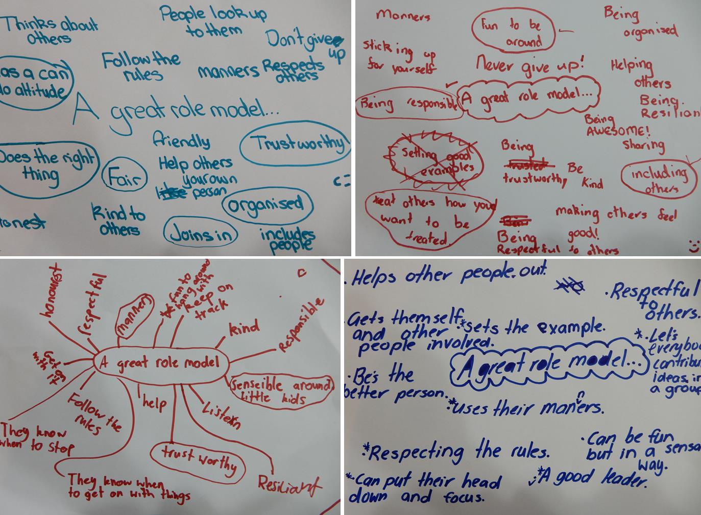 Room 8 - Halcombe School: What Makes A Great Role Model?