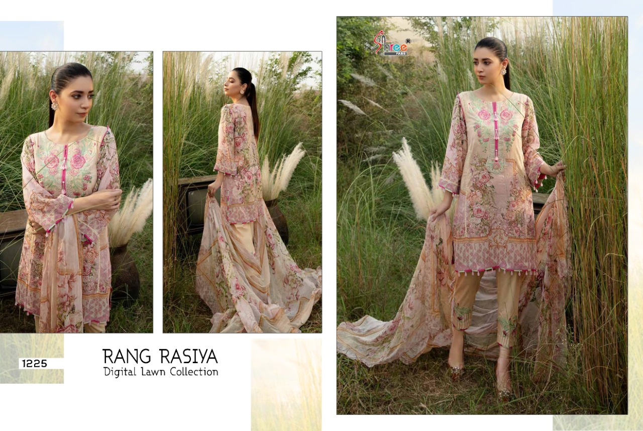 Shree Fab Rang Rasiya Digital Lawn NX Pakistani Suits