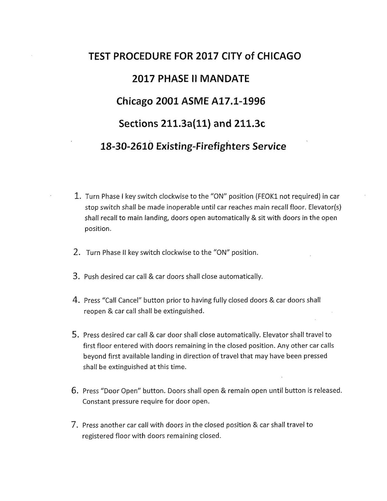 Chicago Elevator Maintenance - Colley Elevator: City of Chicago Fireman ...