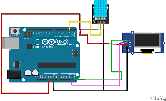 Arduino Humidity and Temperature monitor | OLED
