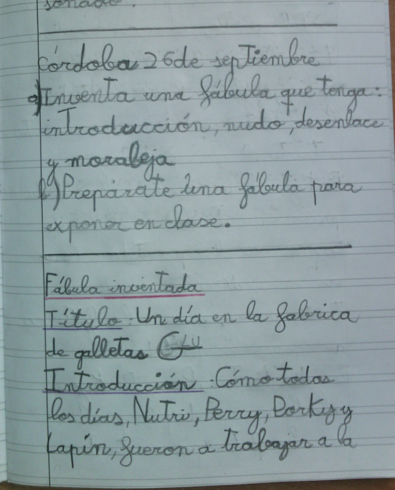 DaniStar: Fábula inventada