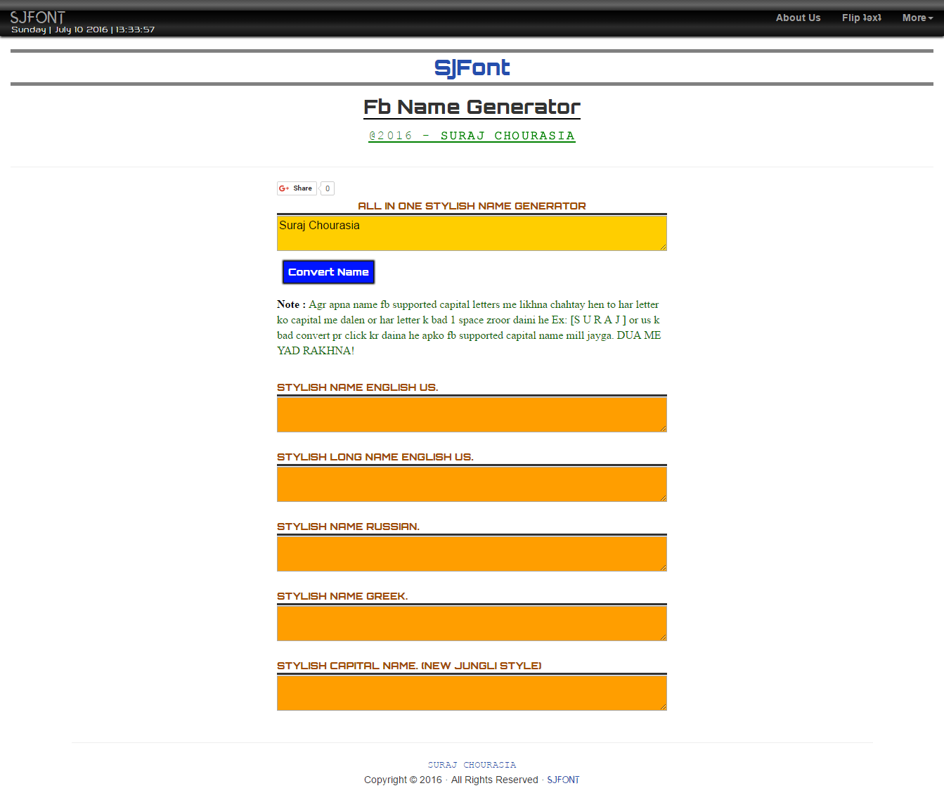 How to use fb Stylish Name Generator - SjFont