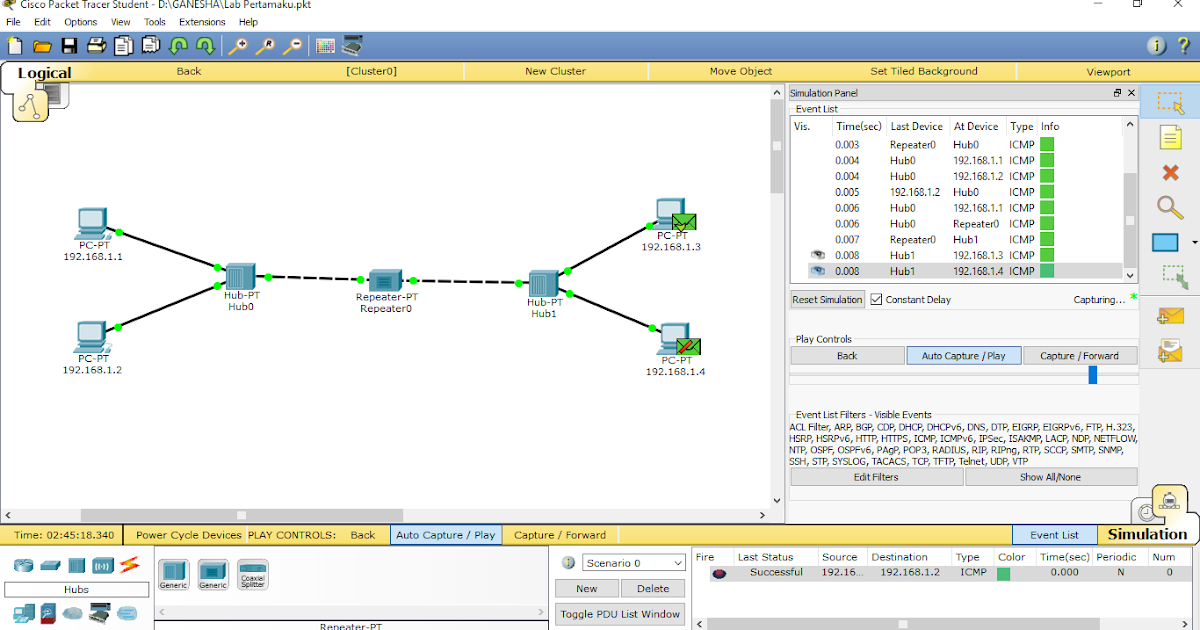 Cisco Packet Tracer - Lab Pertamaku - Qualov