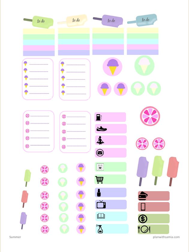 gyaru-chic: Utiles para decorar tu agenda