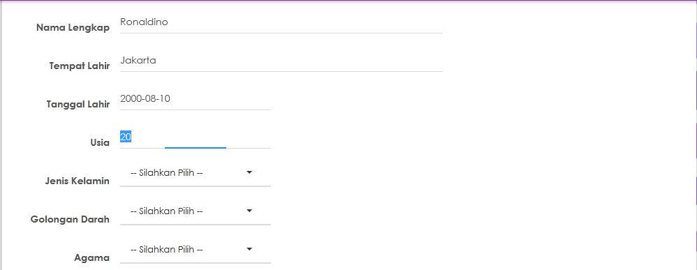 Cara Menginput Umur Otomatis Berdasarkan Tanggal Lahir Pada Php Dan Mysql