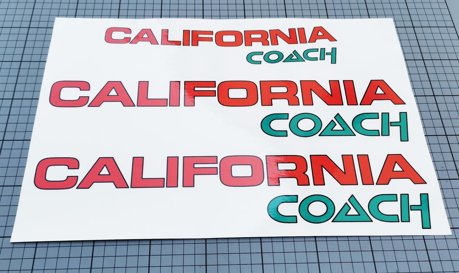 VW T4 BUS: T4 California Coach Decal Sticker Aufkleber