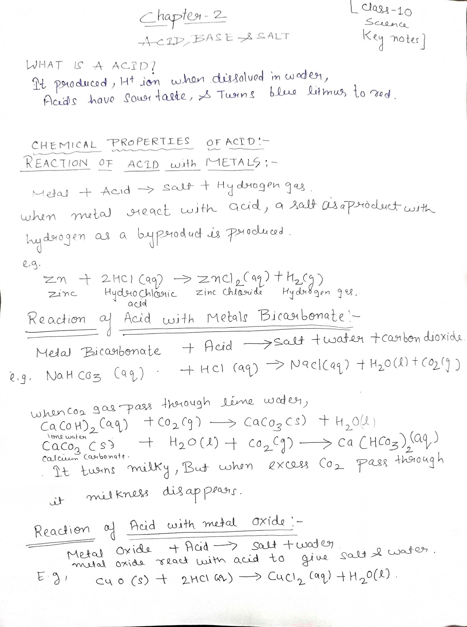 Science is easy with me: class 10 notes chapter 2