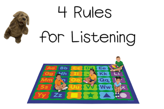 Mrs. Breitlow's Kindergarten: Our Listening Rules