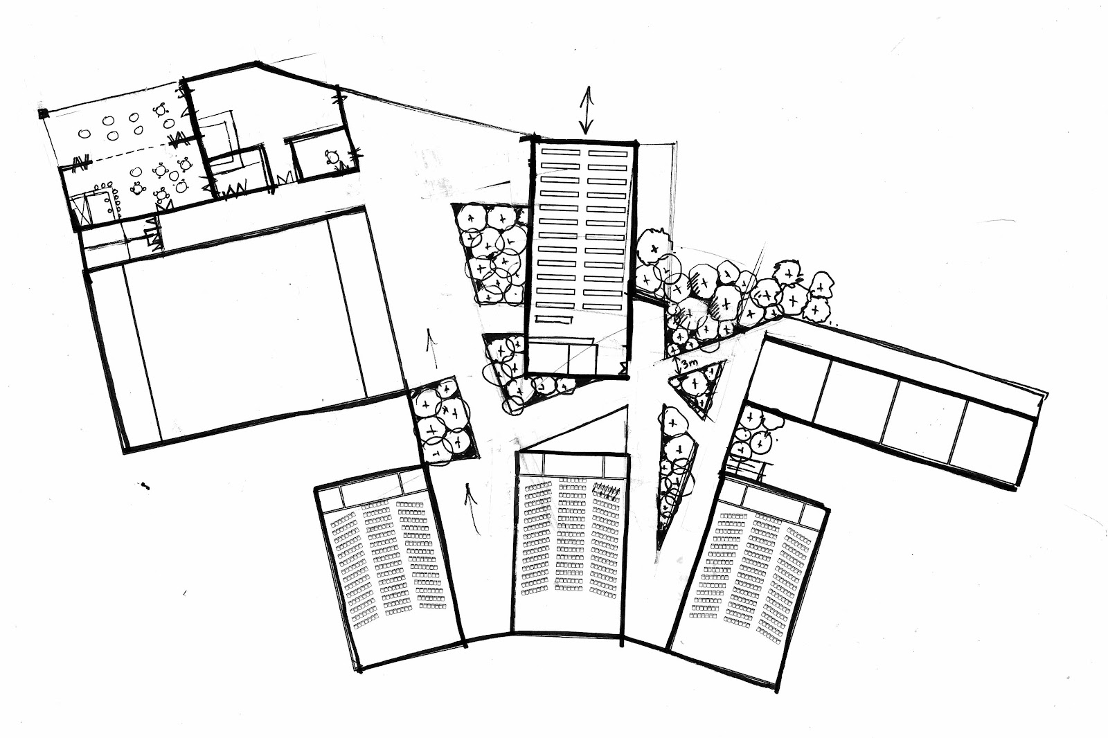 Kyle Doggett's Architecture Blog: Project Log - Building Massing and Layout