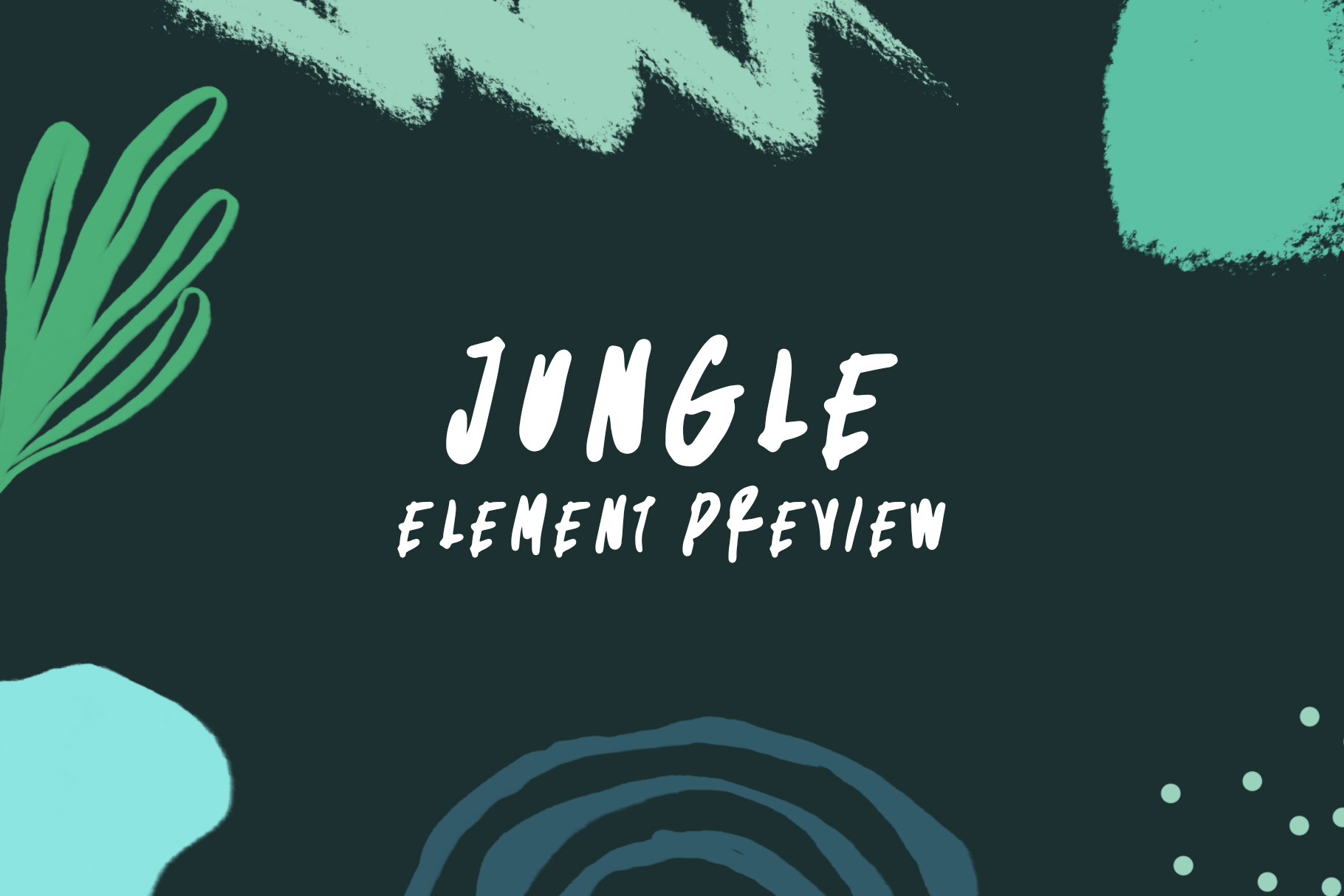 Free DEMO Abstract Jungle Element - Brush & PNG