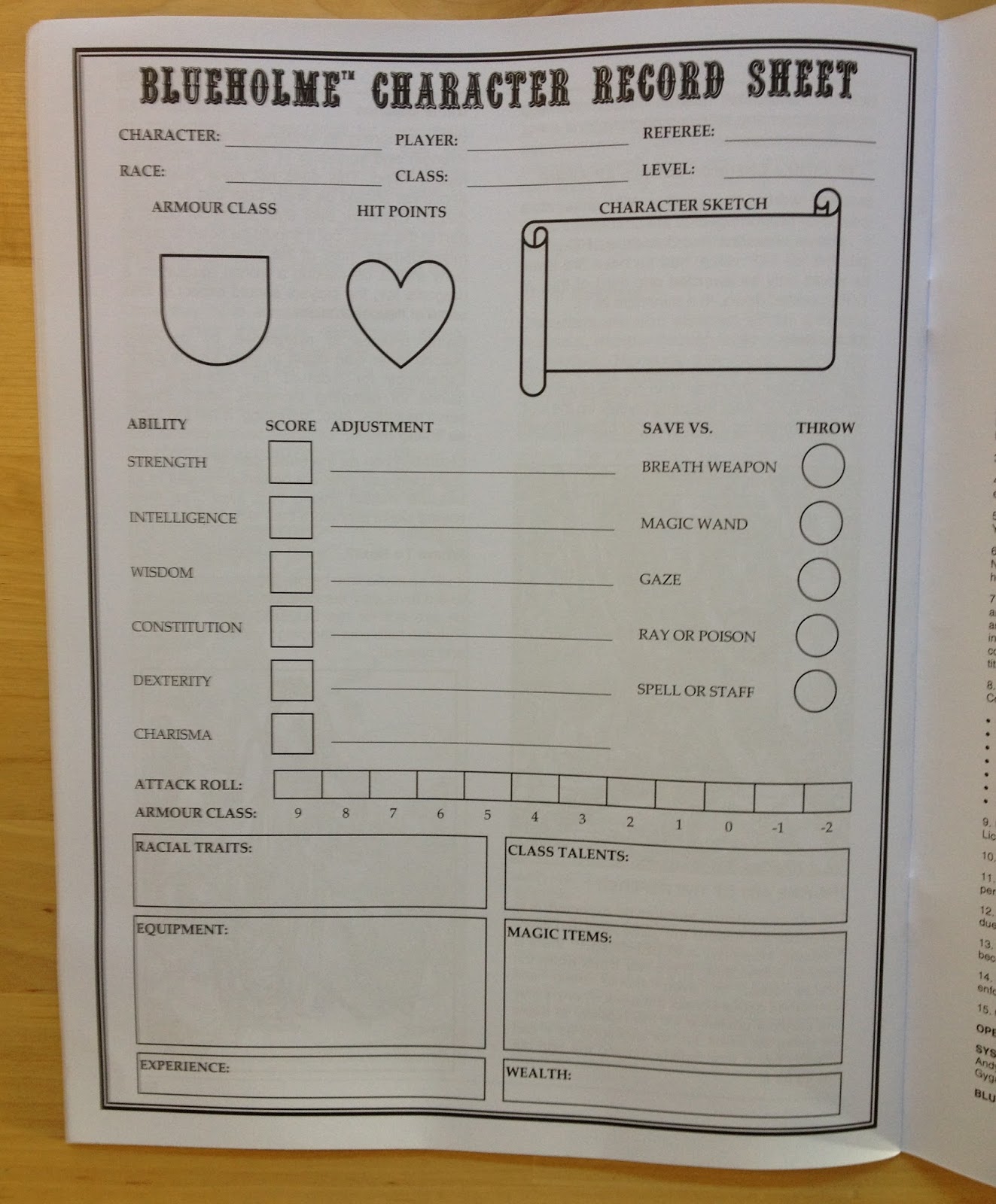 The Fiendish Almanac: Blueholme Prentice Rules: Review