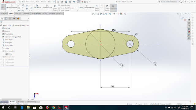 Shaft Support - Solidworks CAD