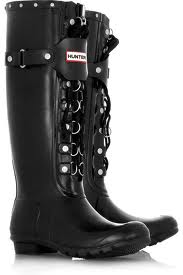 In your back pocket...: Lace-Up Rain Boots