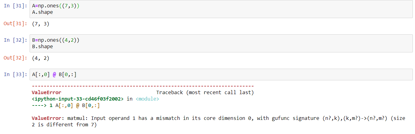 Error en una Multiplicacion SIMPLE de Matrices Numpy Python ~ Américo ...