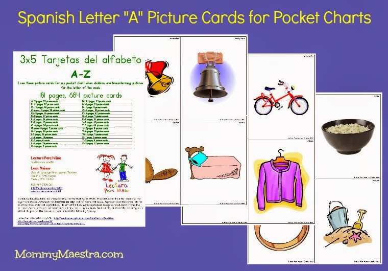 Mommy Maestra: Free Spanish Picture Cards and a Giveaway