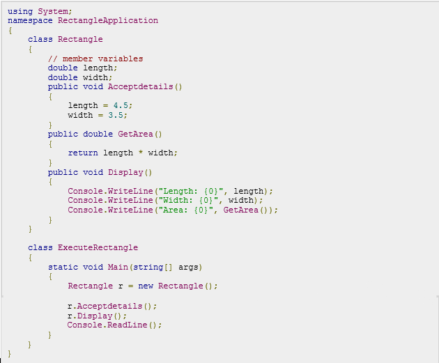 Techno Learning Zone: C-sharp Part 2