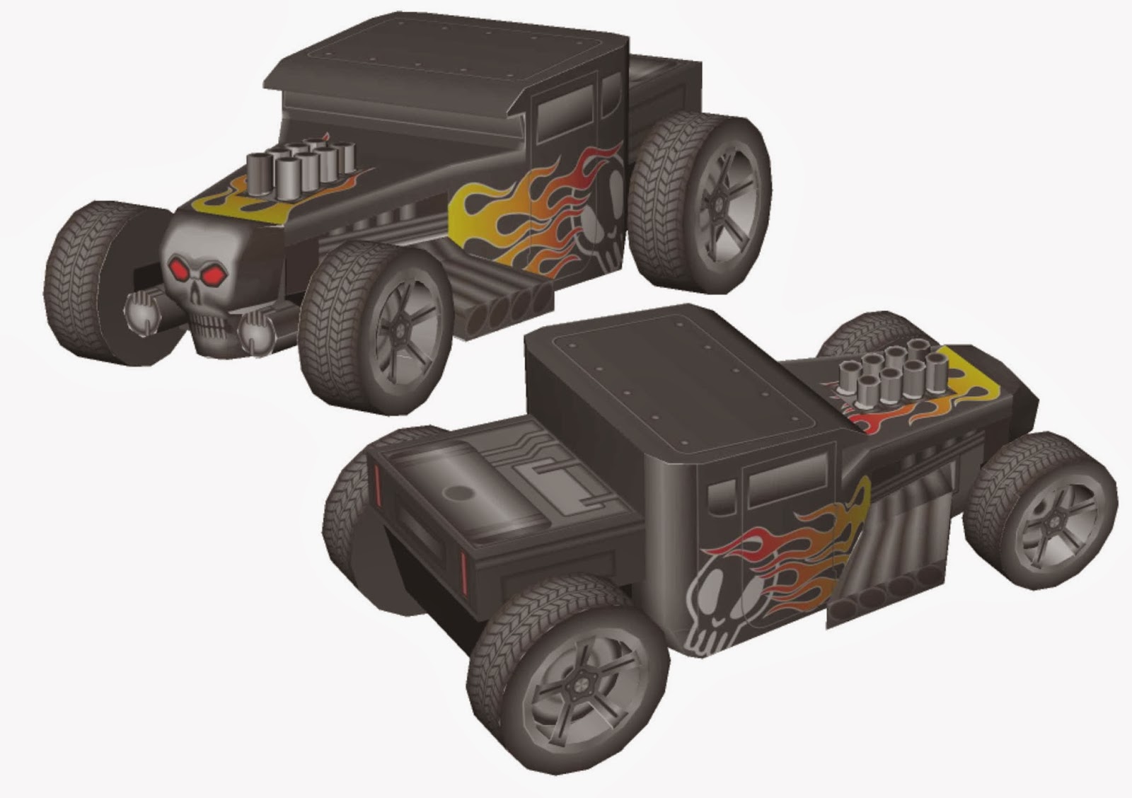 Wongday Papercraft: Bone Shaker