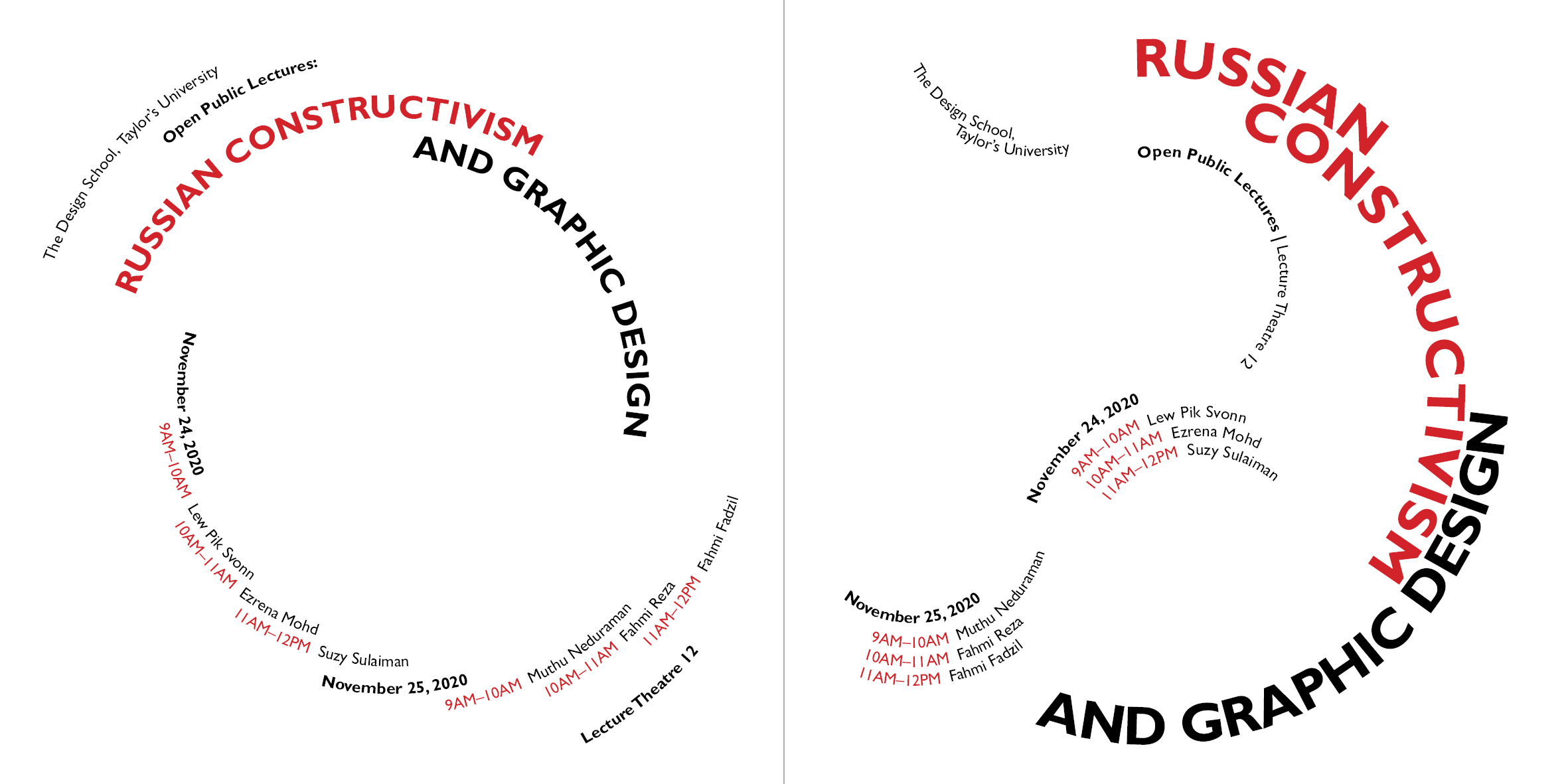 ADVANCED TYPOGRAPHY - EXERCISES