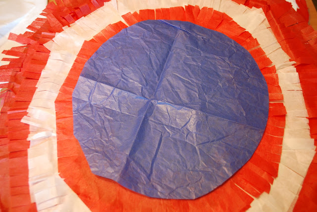 Sunshine and a Summer Breeze: DIY Captain America Shield Pinata