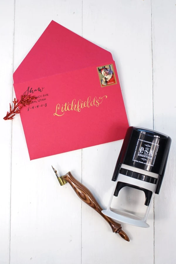 PSA Essentials Address Stamps Embossers for Holiday Cards