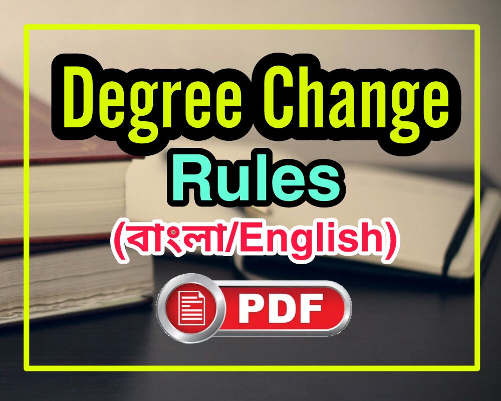 Rules of Degree Change PDF [English Grammar For Competitive exam ...
