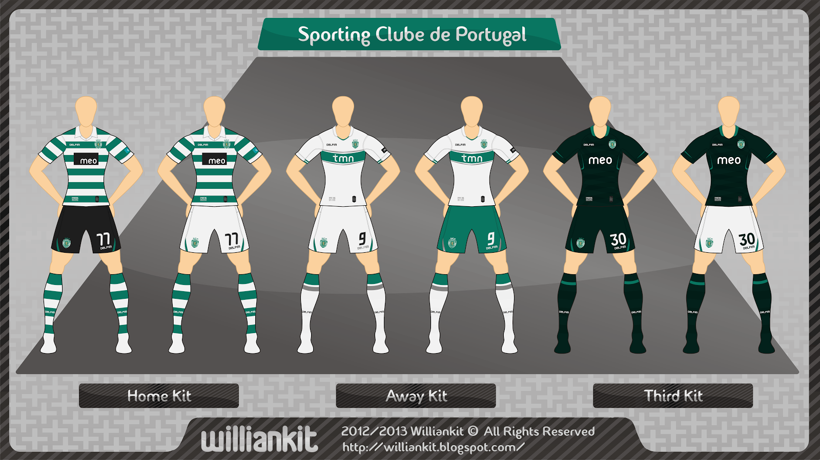 Willian Kit: Sporting C. P. - 2012/13 Delfim Kits